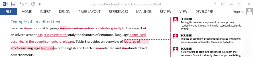 Guide: Process changes of the editor