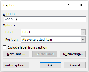 Tables in your dissertation