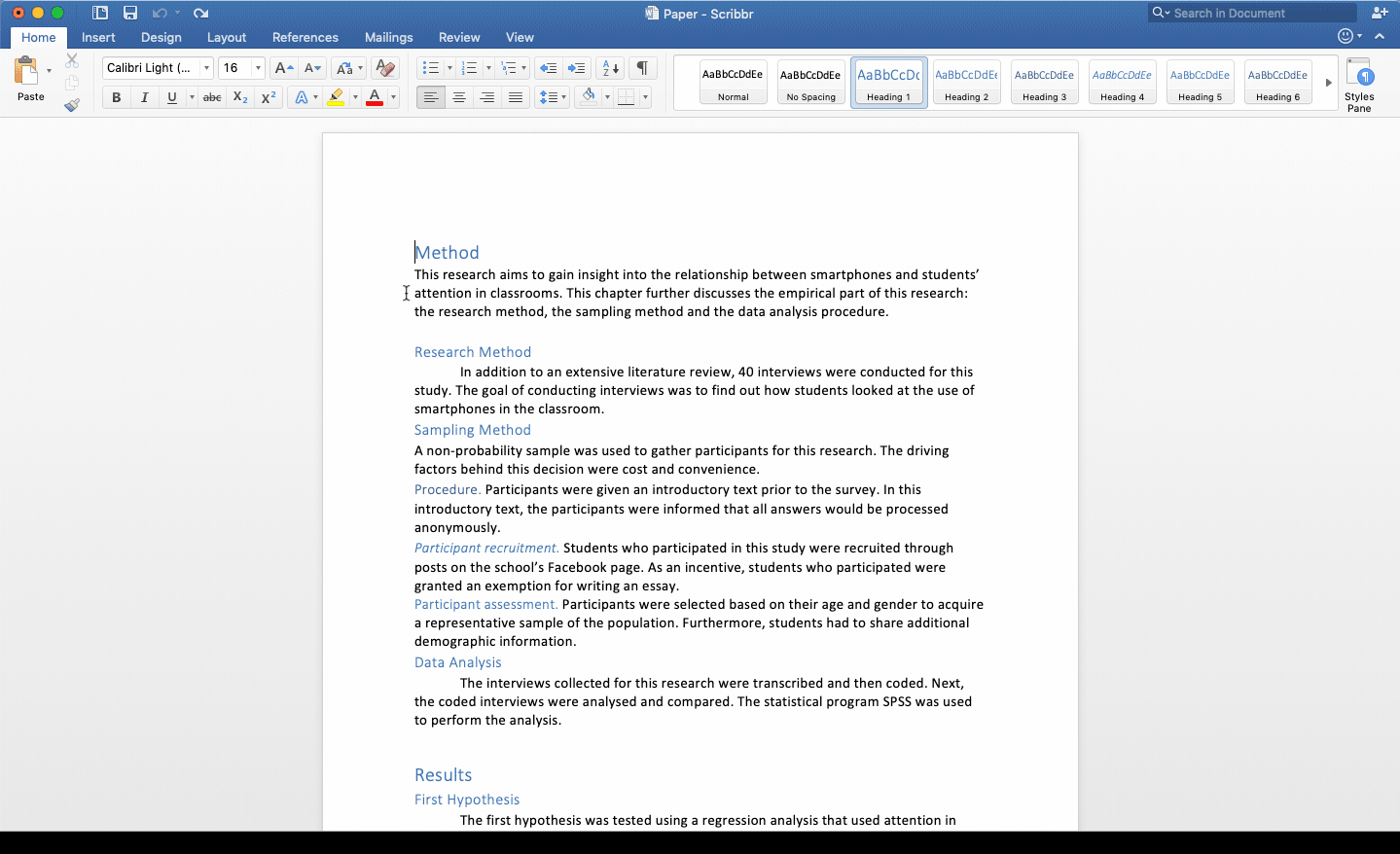 Apa Format Example Headings Loptemat