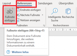 Das ist eine Fußnote + Beispiele
