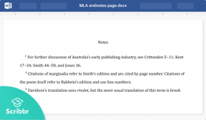 MLA Footnotes & Endnotes | Format & Examples