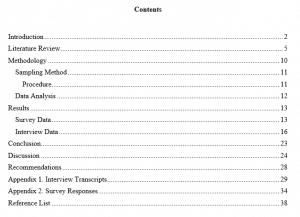 APA Table of Contents (6th Edition) | Format & Examples